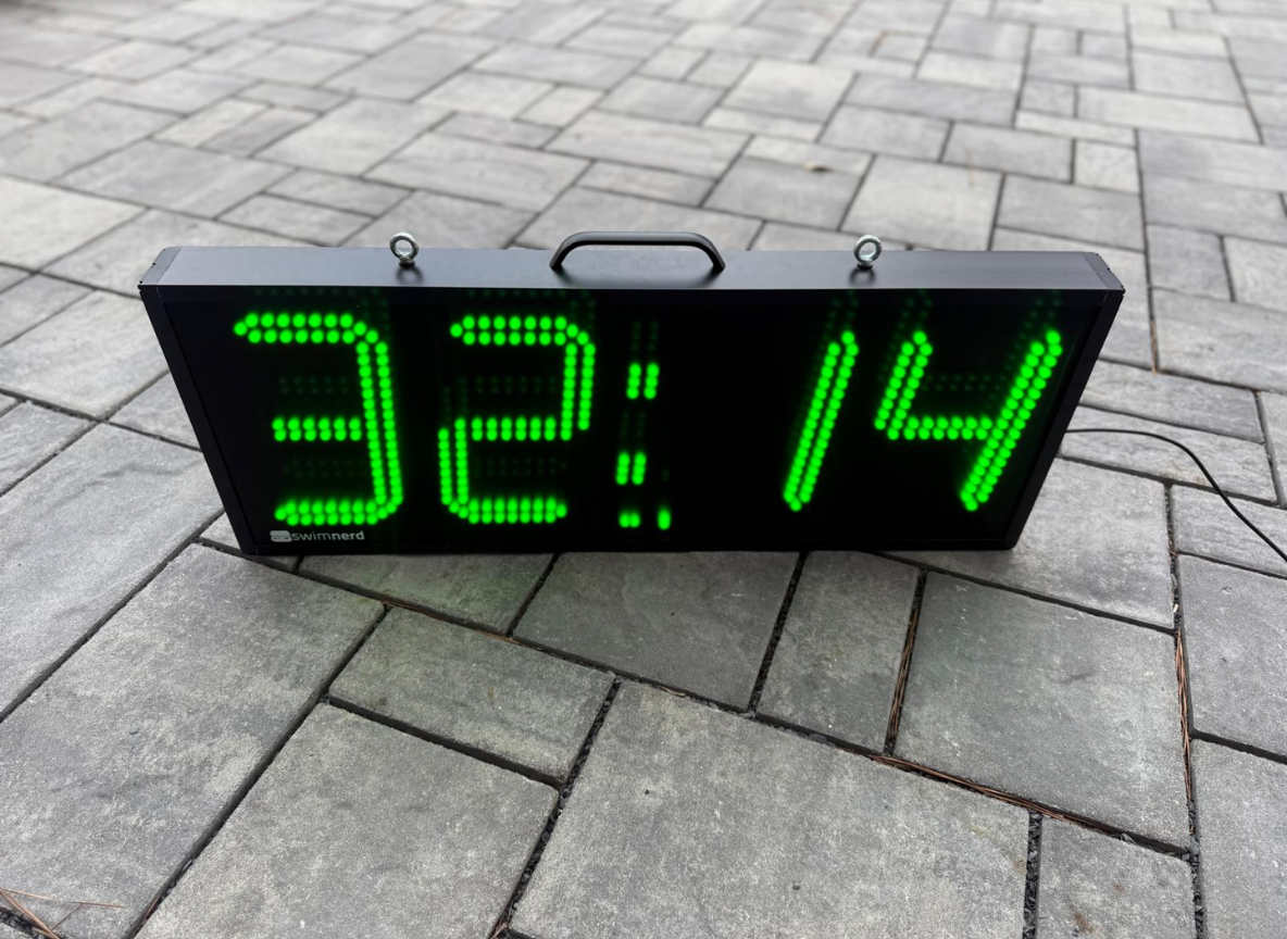 Swimnerd Digital Pace Clock | Outdoor Swimming Pool Clock – SWIMNERD ...