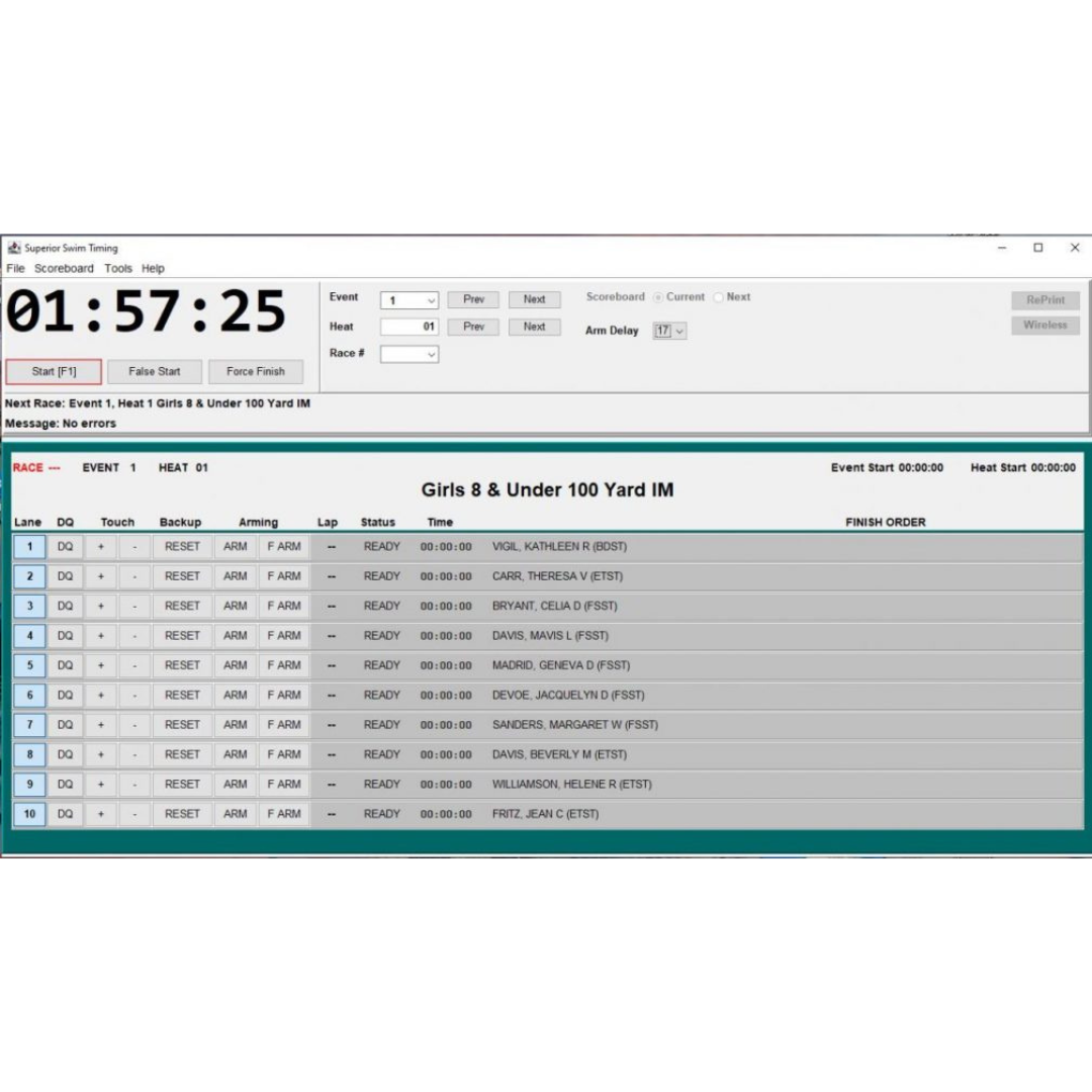 SST Timing – Swimming Touch Pads & Timing Program – SWIMNERD PACE CLOCKS