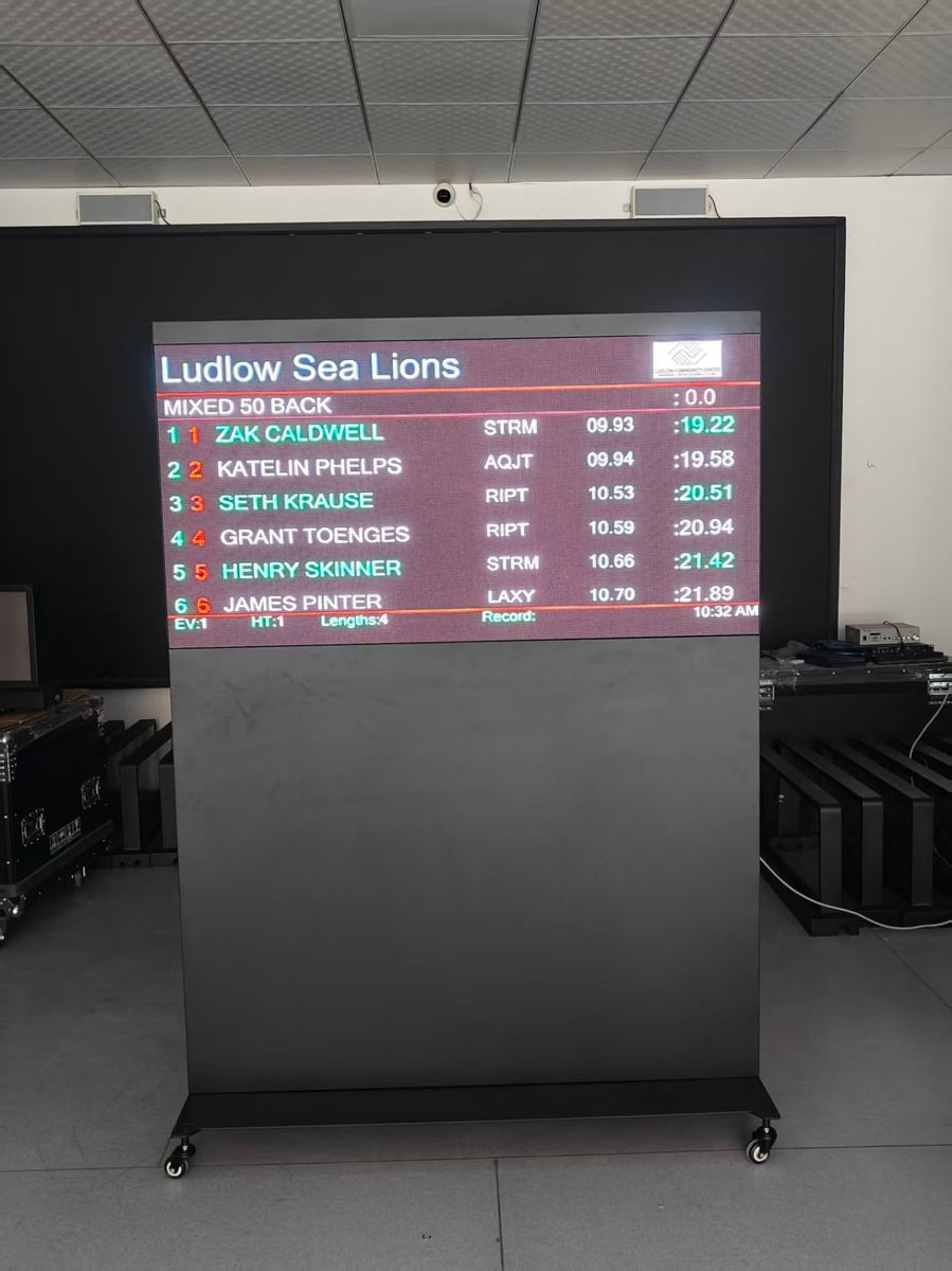 Swimnerd Outdoor Mobile Swimming Scoreboard – SWIMNERD PACE CLOCKS